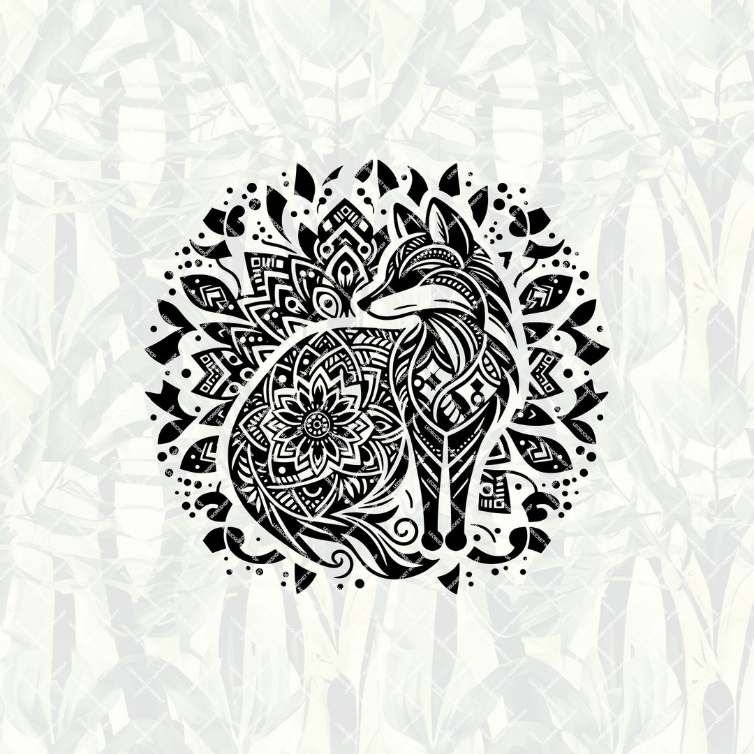 Fox Mandala SVG Vector Image for Cricut - Perfect for DIY Crafting ...