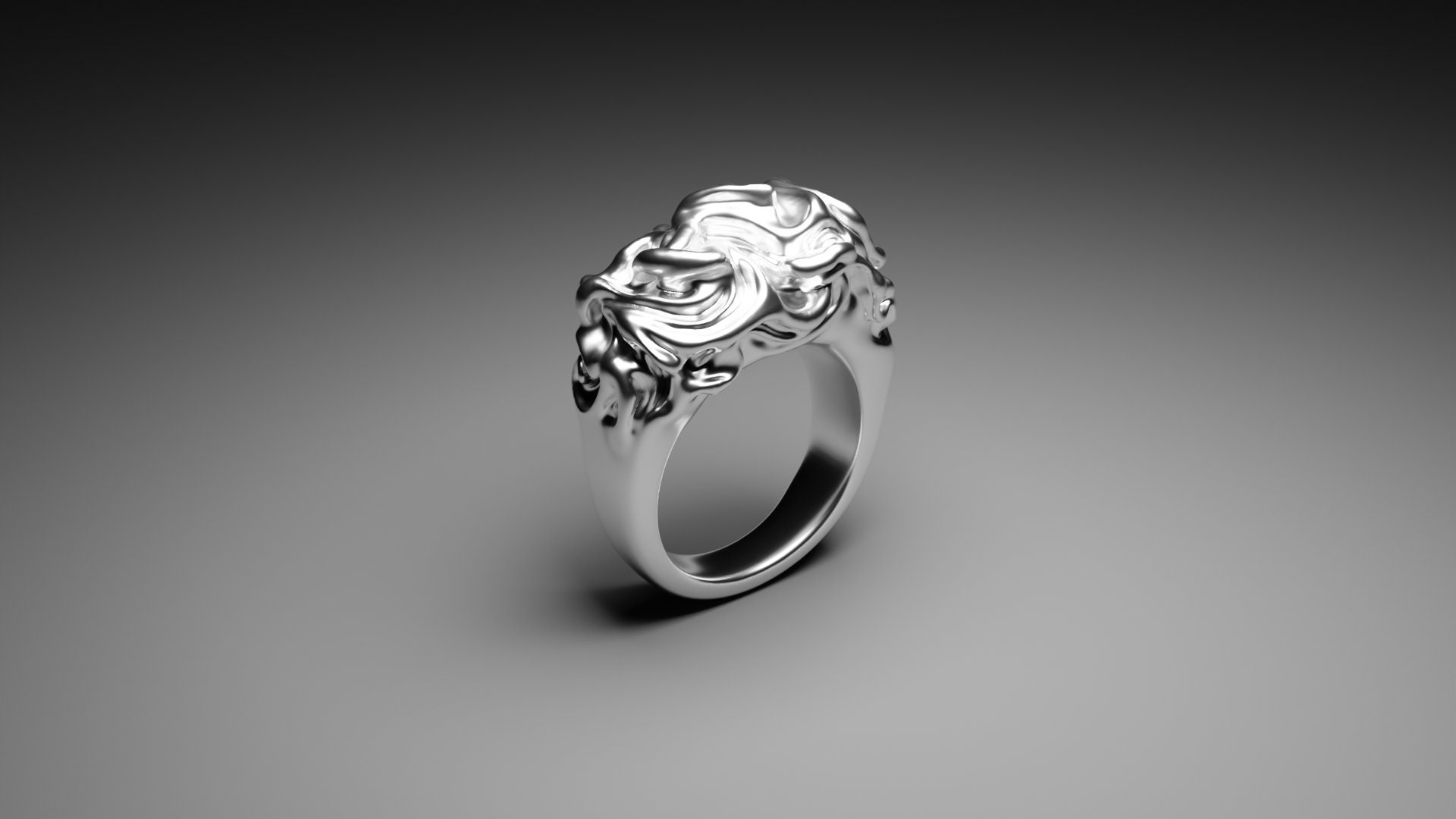 3D STL Ring Jewelry File for 3D Printing, 3D Print Ring, 3D Model ...