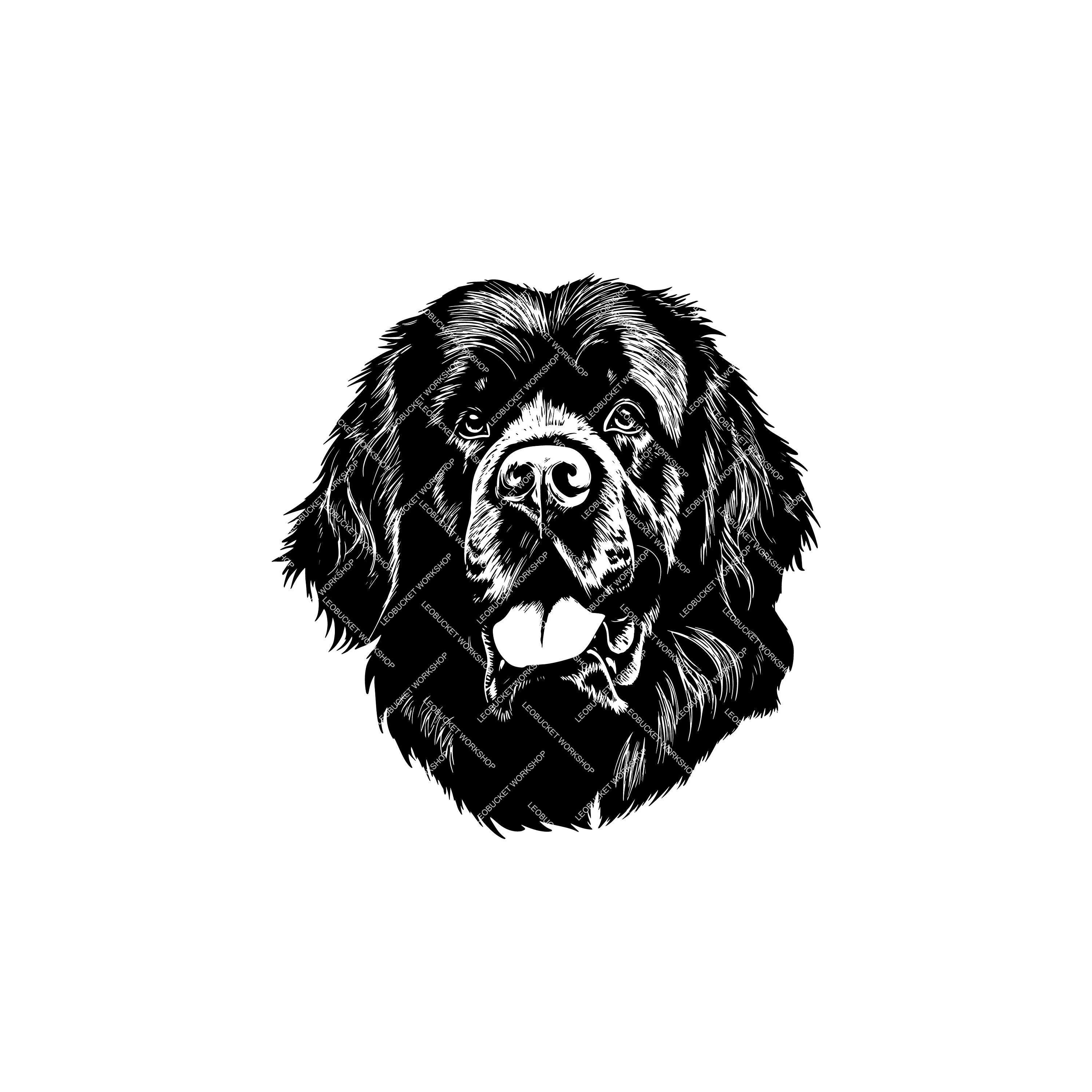 Newfoundland Dog SVG Digital Download for DIY Cricut Cut File - Etsy