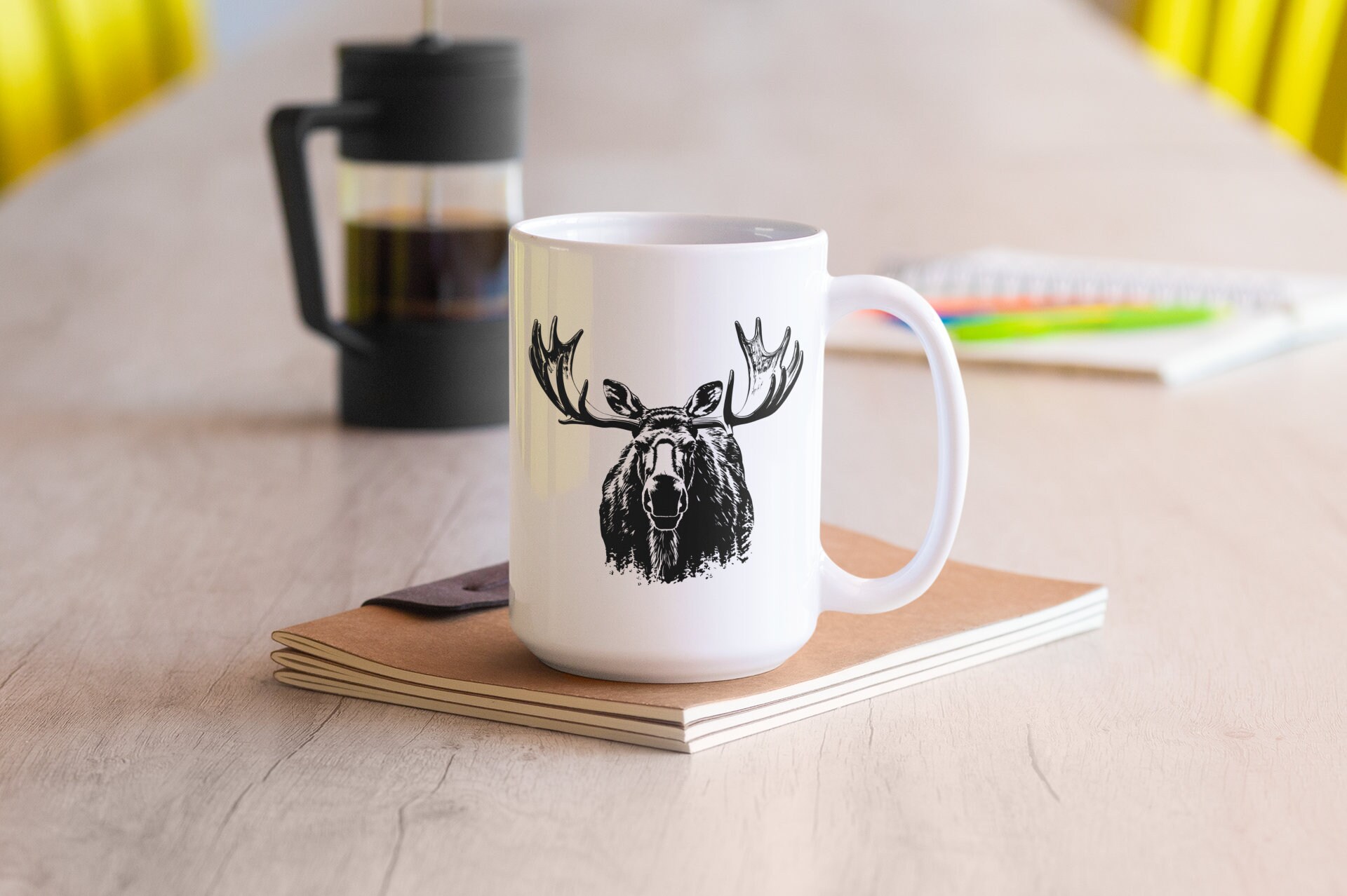 Wild Moose SVG: Cricut Cut Files Vector Image Design for Animal Logo ...