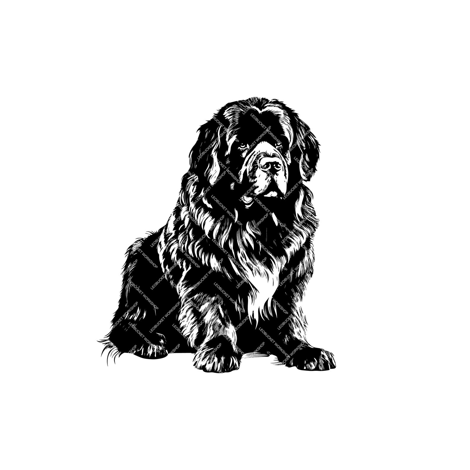 Newfoundland Dog SVG Cut File Cricut & More for Car Stickers/t-shirt ...