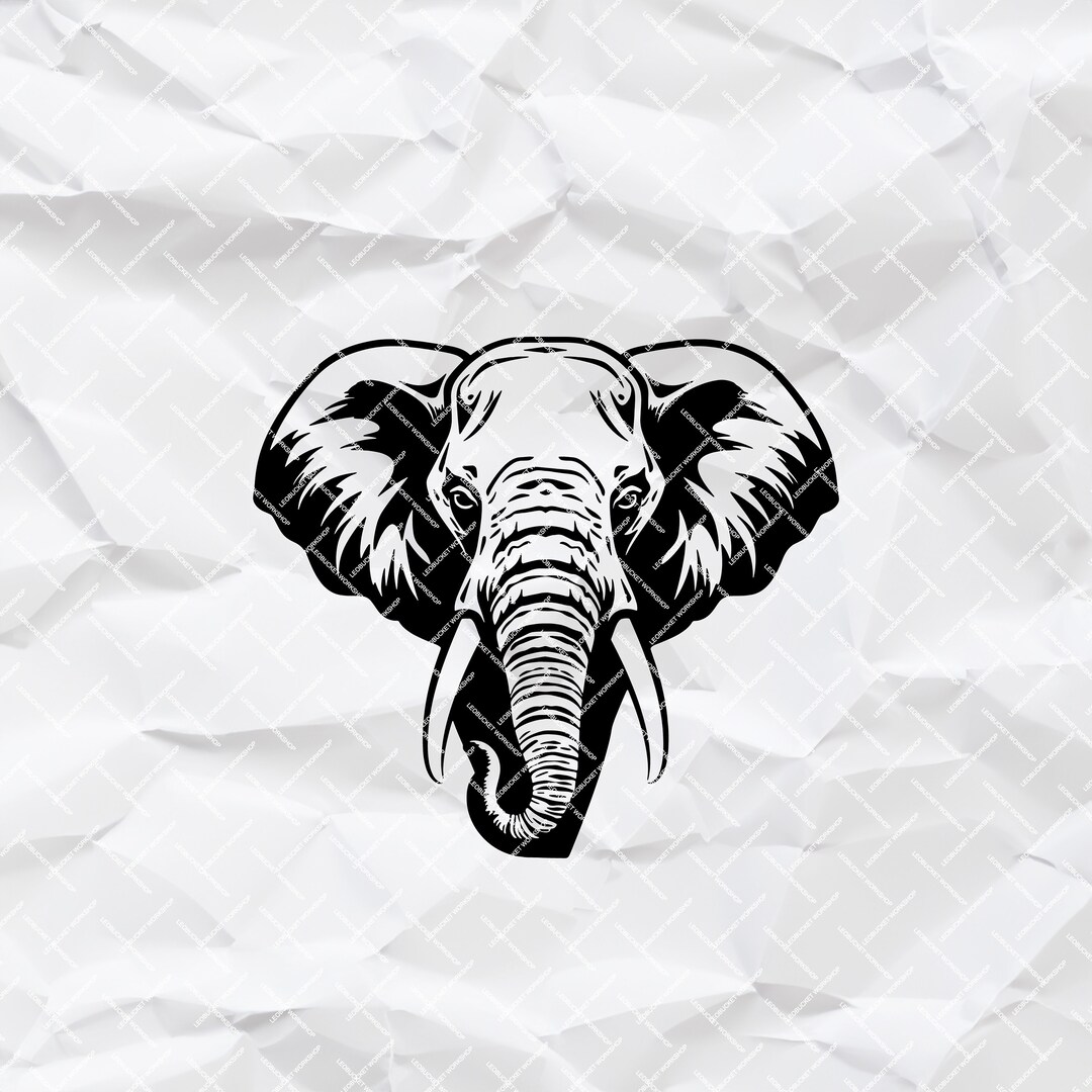 Elephant SVG Cut File Digital Download for Cricut, DIY Crafting Vector ...