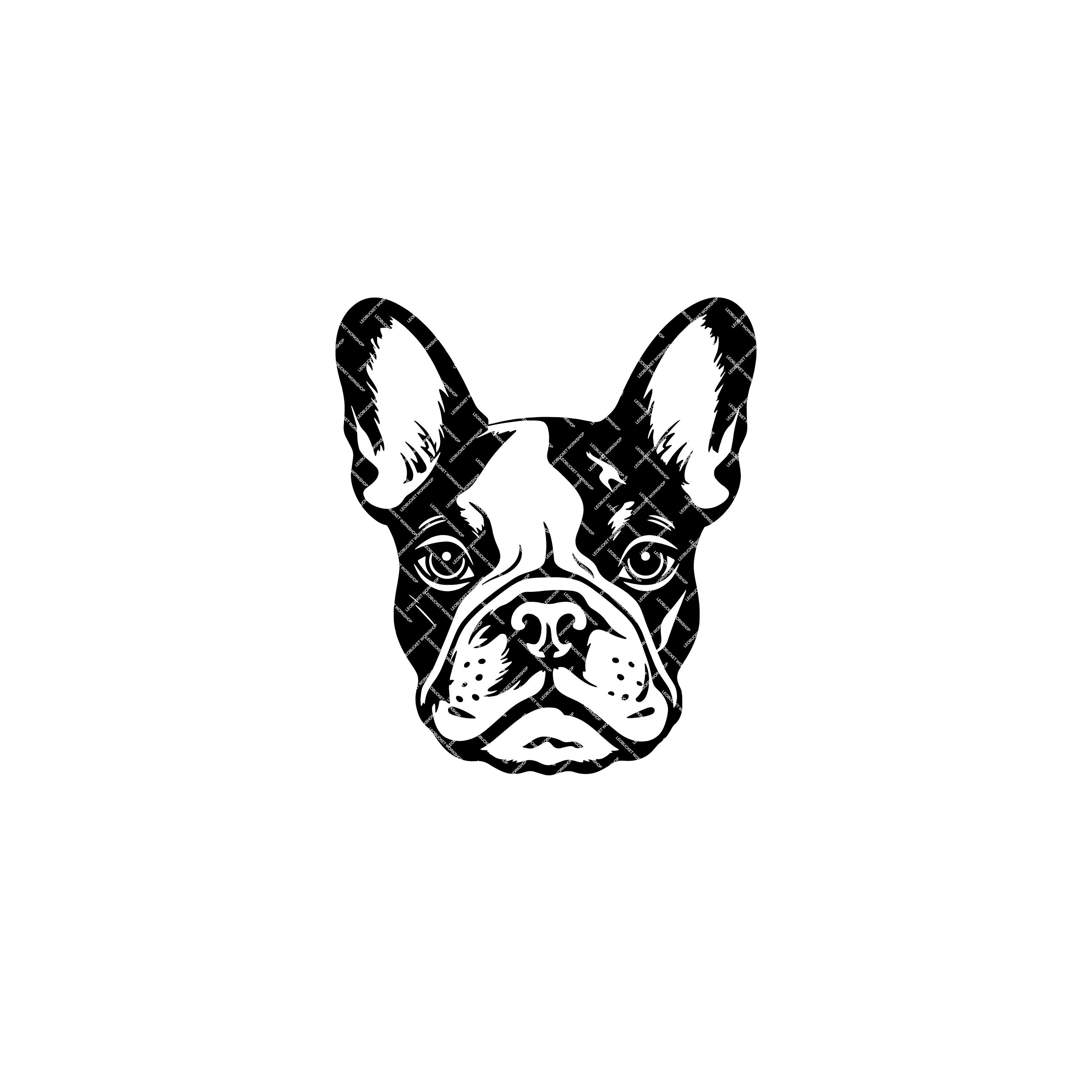 French Bulldog Head SVG Digital Download Cut File for Cricut, DIY ...