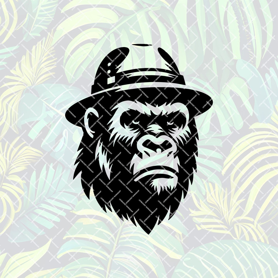 Jungle Explorer Gorilla SVG Files for Cricut - Vector Images for DIY ...