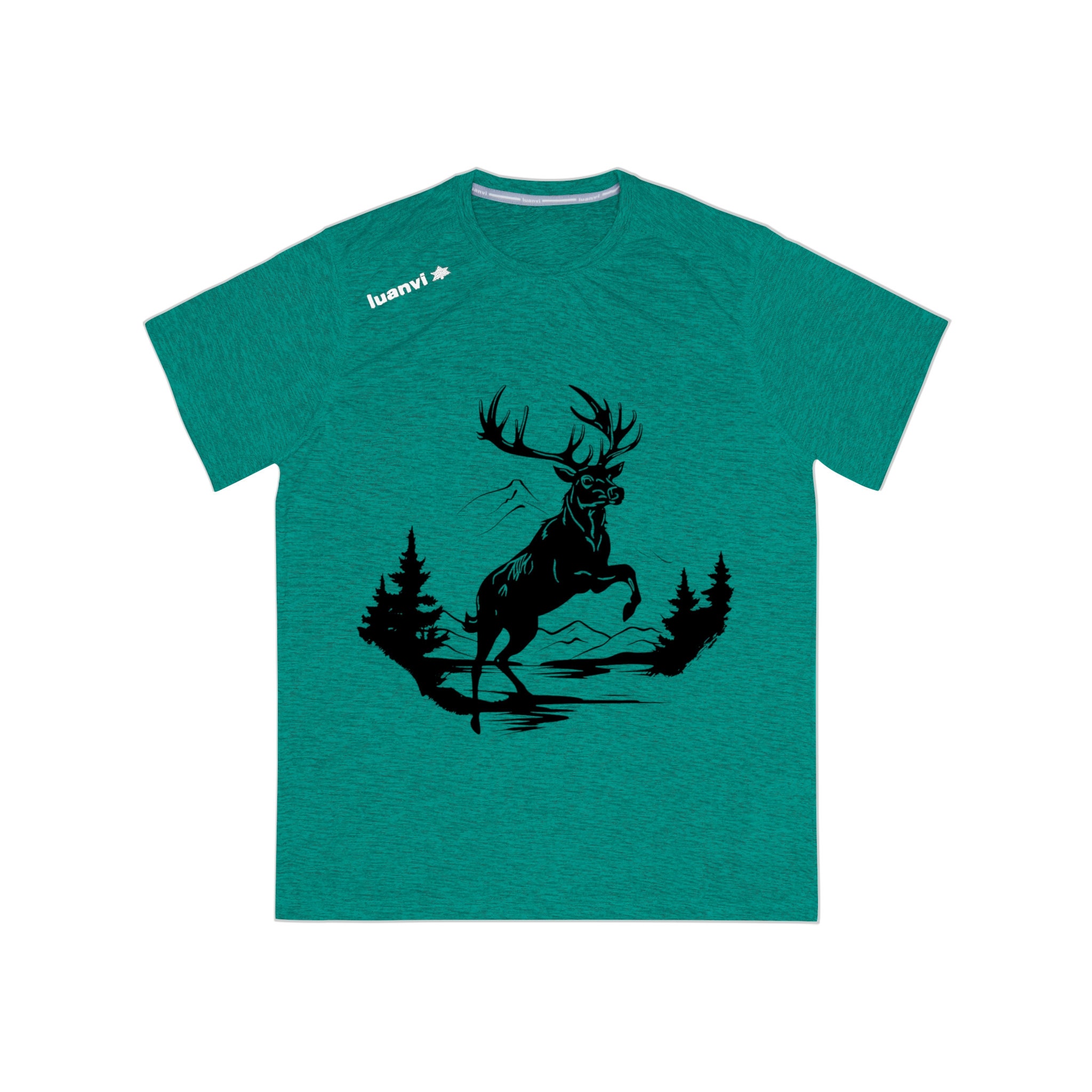 Running Deer Silhouette in the Woods SVG Cricut Cut File Printable ...