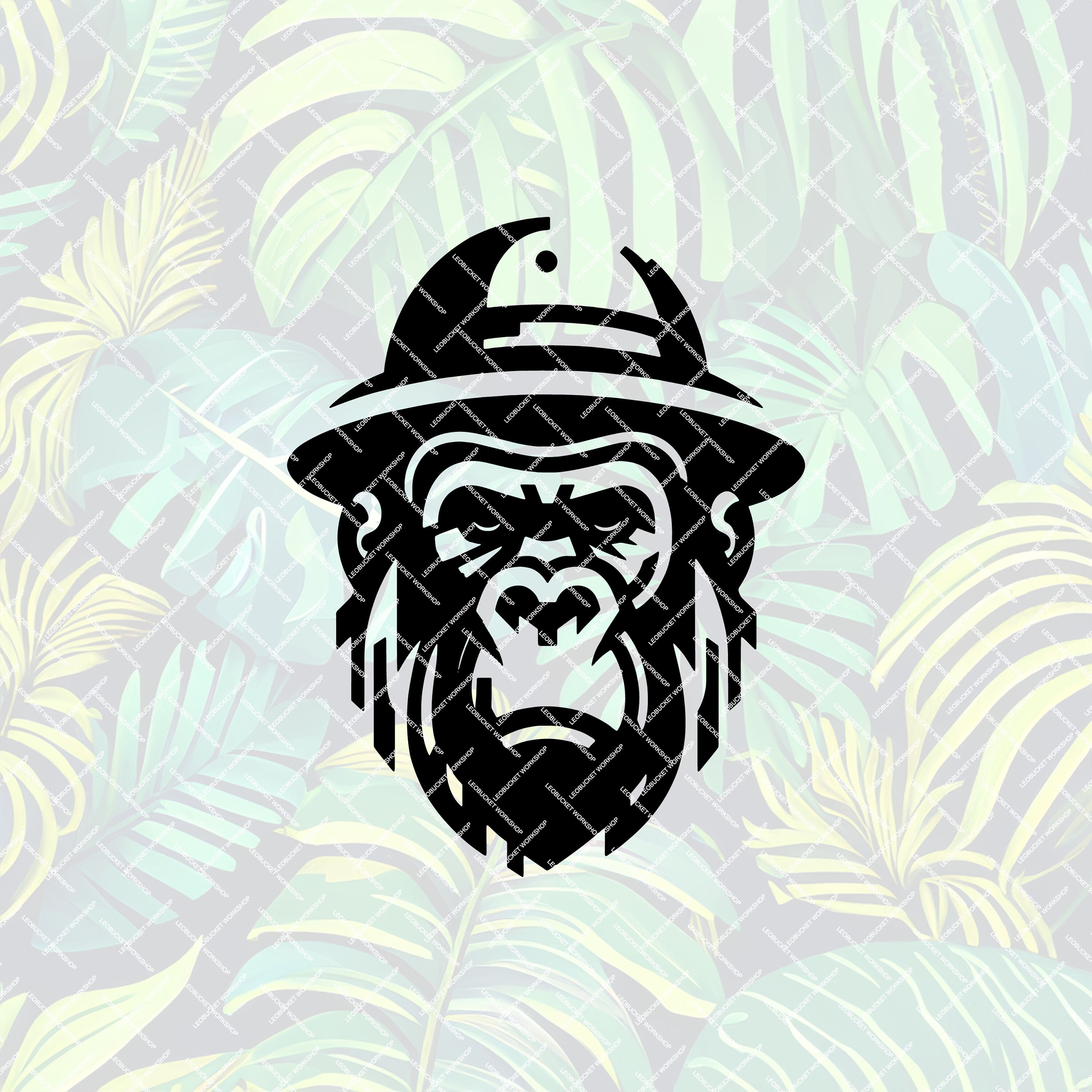 Cricut Compatible Jungle Explorer Gorilla SVG & Animal Cut Files for ...