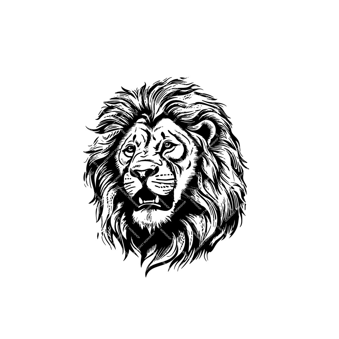 Lion Head SVG Cricut Cut File Printable Vector Image for Wild Animal ...