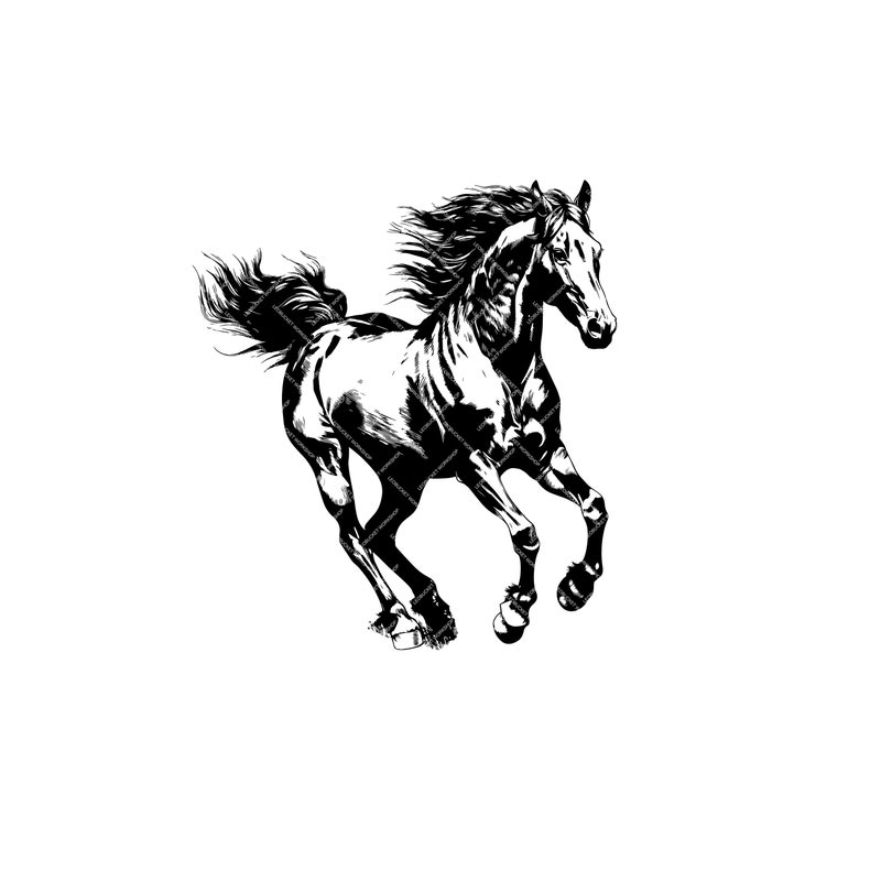 Running Horse Design - Etsy