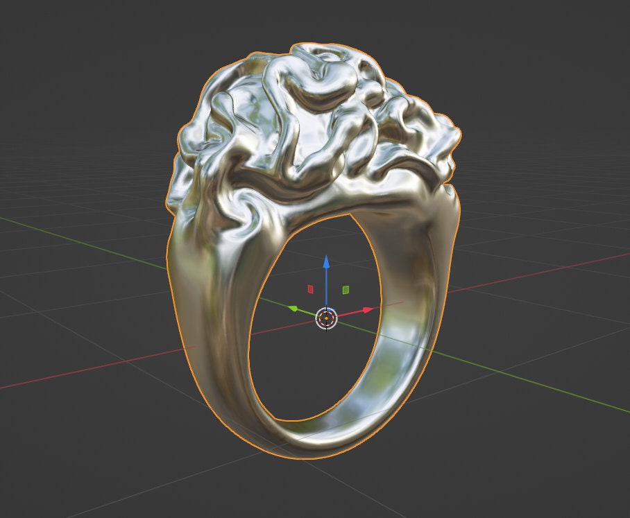 3D STL Ring Jewelry File for 3D Printing, 3D Print Ring, 3D Model ...