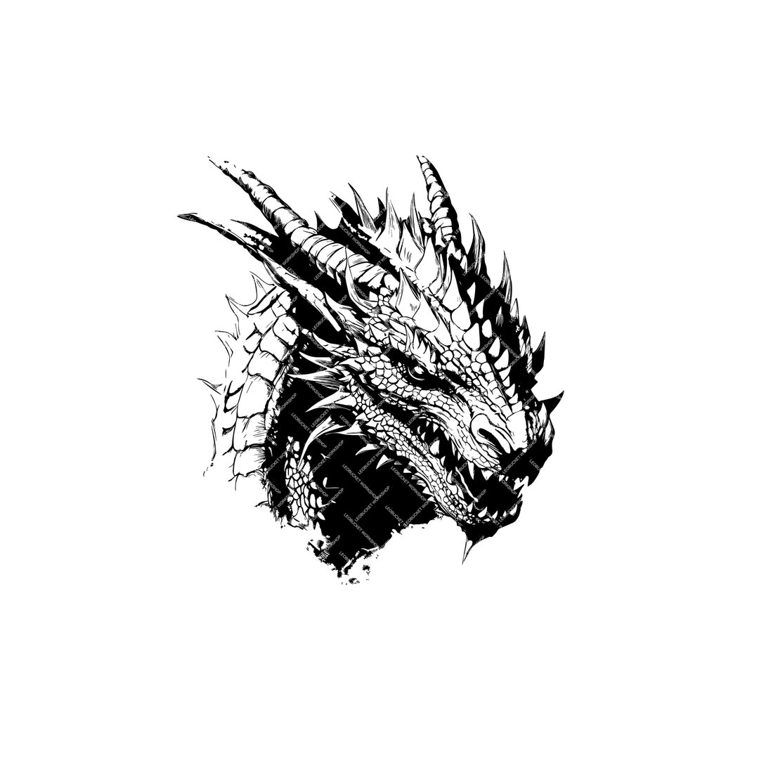 Dragon SVG Digital Download - DIY Crafting, Cricut Cut File, D&D Vector ...