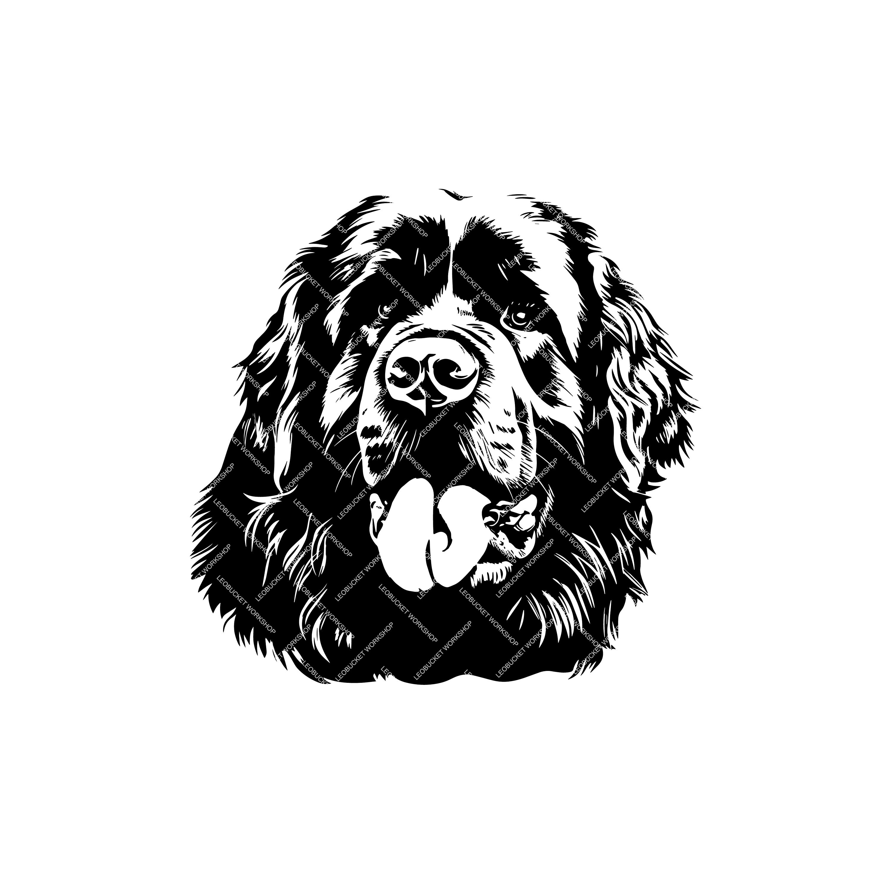 Newfoundland Dog SVG Digital Download Cut File DIY Crafting for Car ...