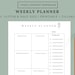 Adhd Weekly Planner Printable Personal Weekly to Do List 8.5 - Etsy