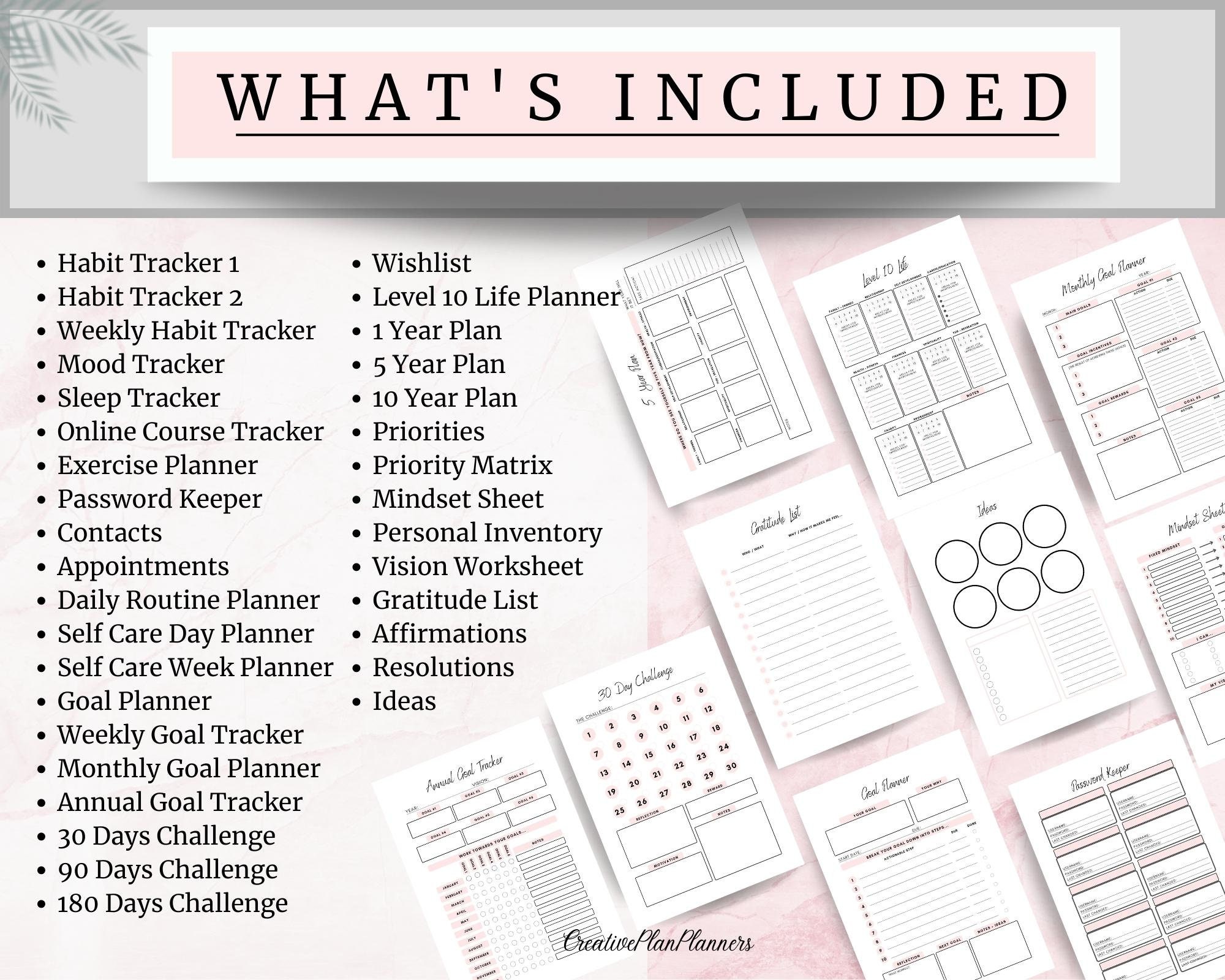 Life Planner Bundle, Life Planner, Printable, Digital PDF, All in One ...