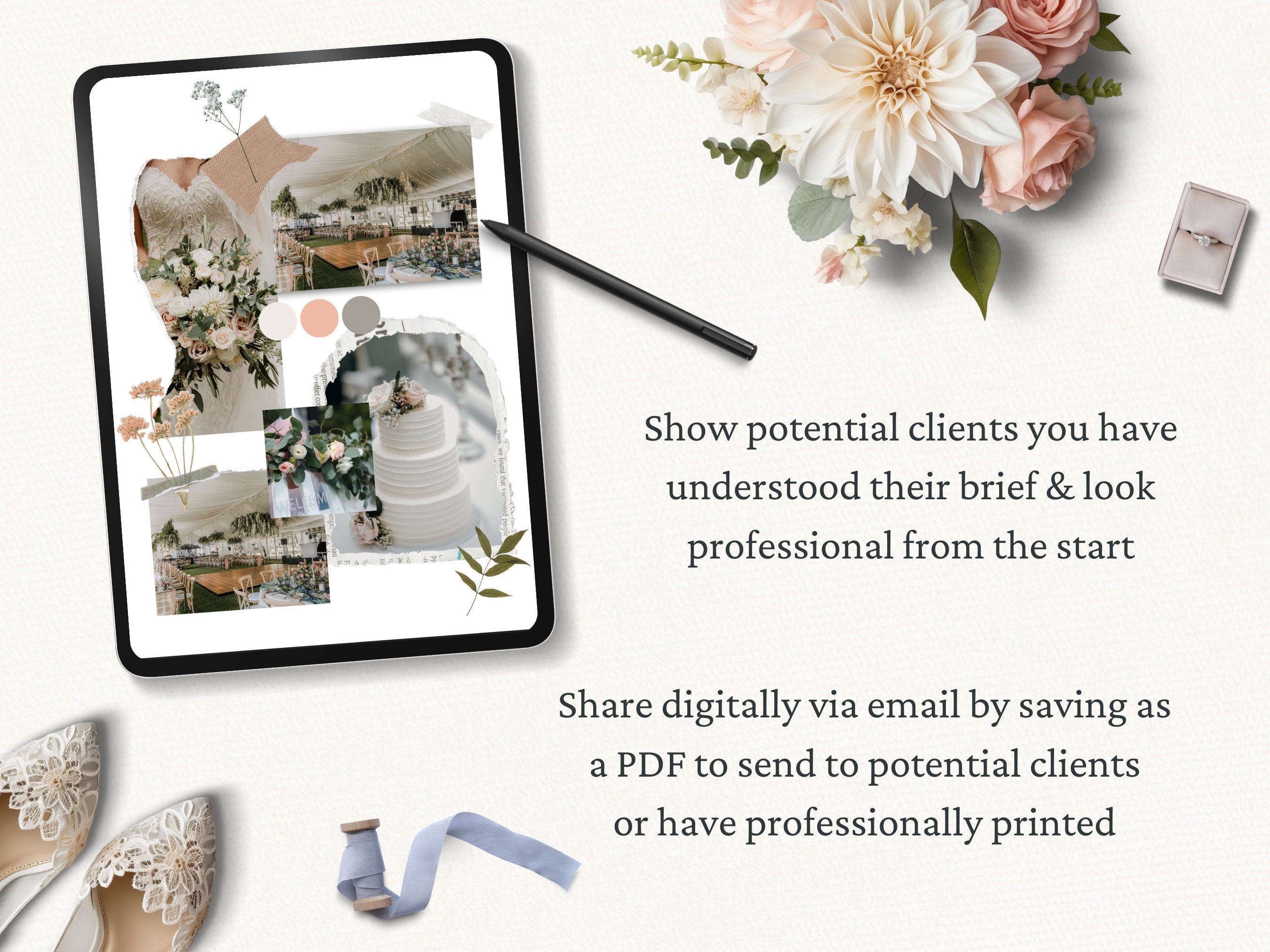 Wedding Florist Proposal Template, Editable Canva Template, Event ...