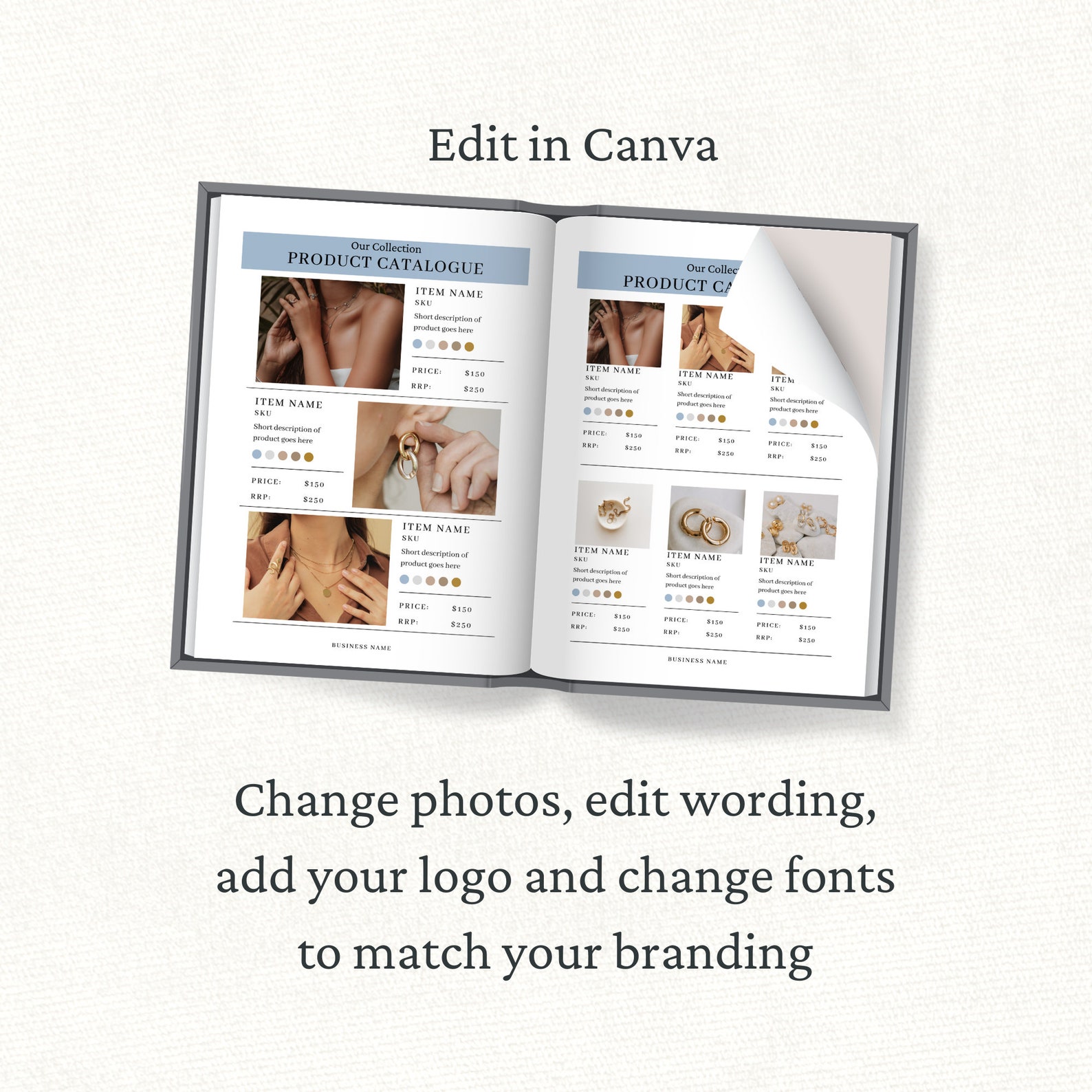 Wholesale Product Catalogue Canva Template, Business Pricing Catalog ...