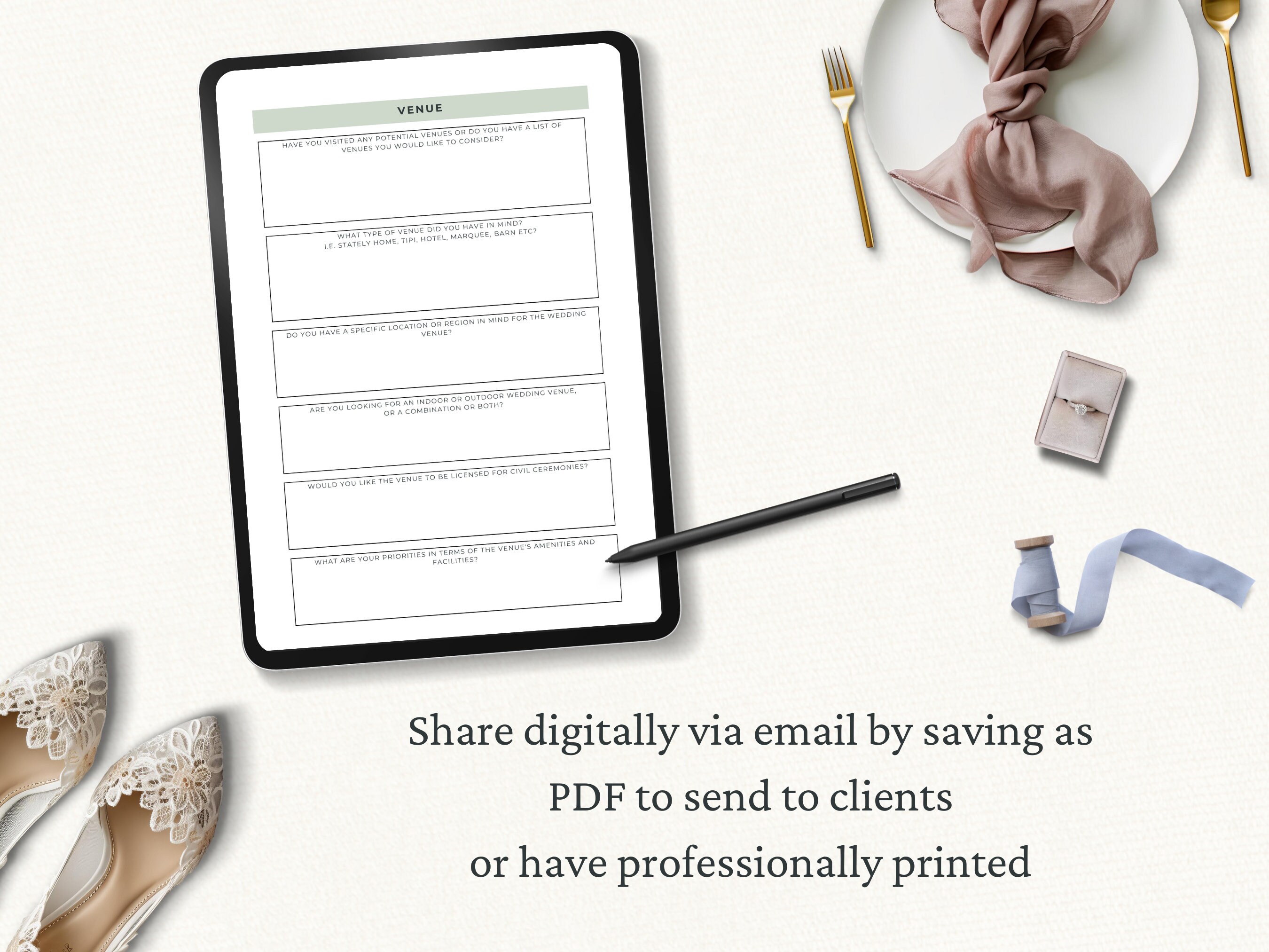 Wedding Planner Questionnaire, Bride & Groom Client Onboarding ...