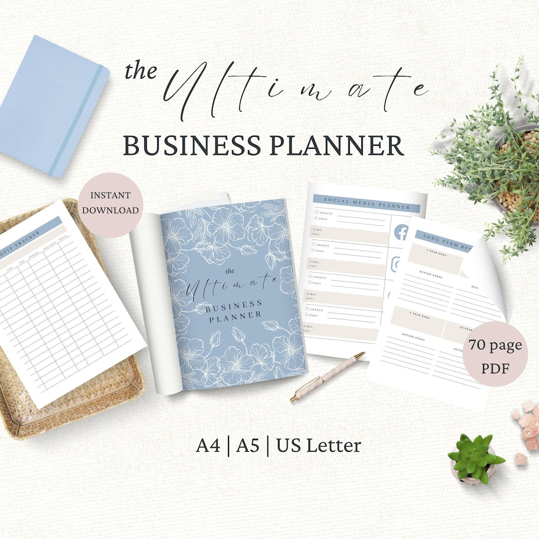 Small Business Planner Printable, Home Business Organiser, 2025 ...
