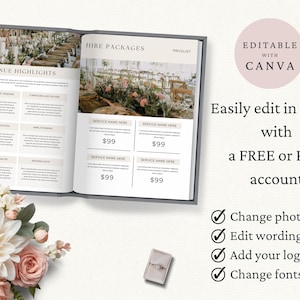 Event Venue Rental Guide Canva Template, Wedding Venue Welcome Guide ...