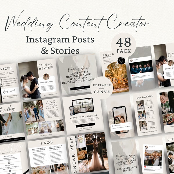 Instagram Wedding - Etsy