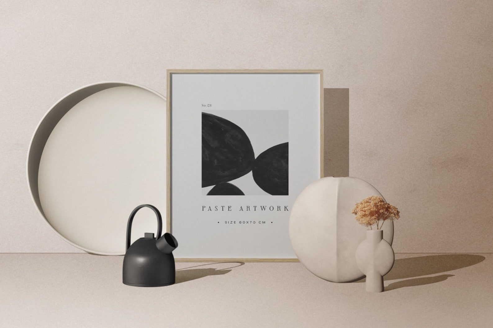 Minimalist Frame Poster Mockup Bundle 145 PSD OBJECTS Modern ...