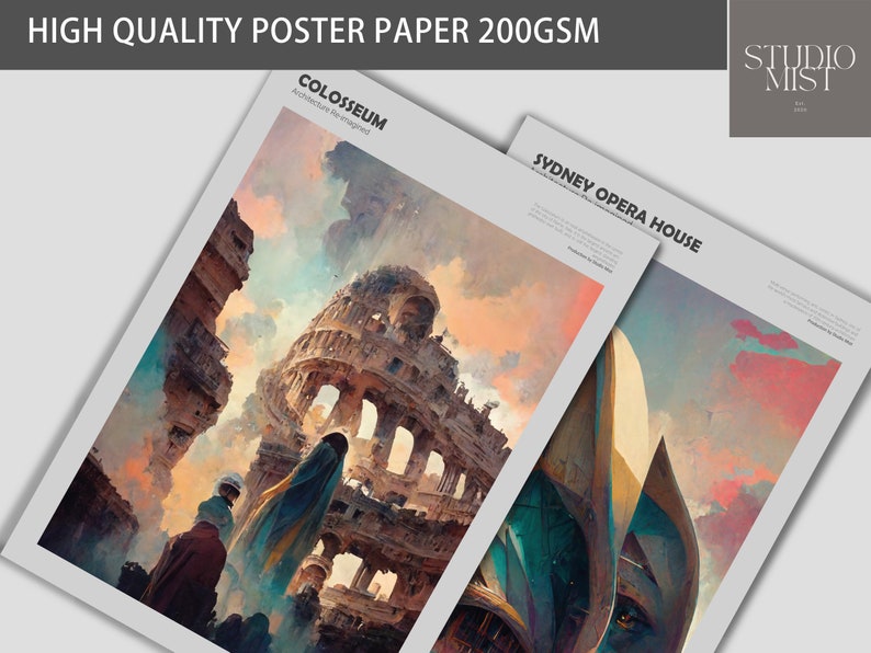 Colosseum Rome Print Italy Reimagined Famous Iconic - Etsy