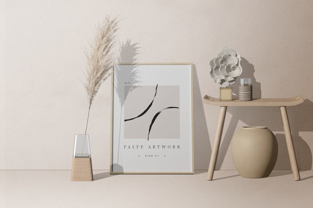 Minimalist Frame Poster Mockup Bundle Vol.3 + 145 PSD OBJECTS | Modern ...