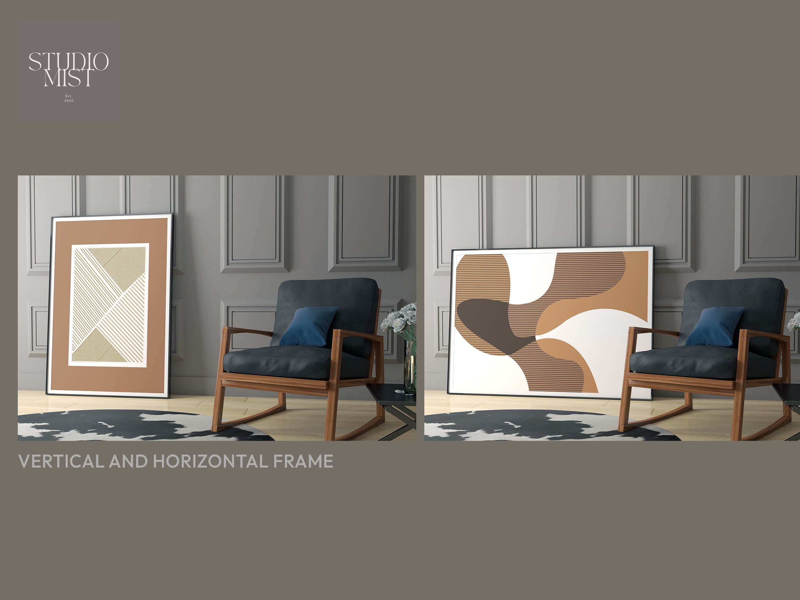 6 Frame Poster Mockup Bundle Modern Contemporary Minimalist - Etsy