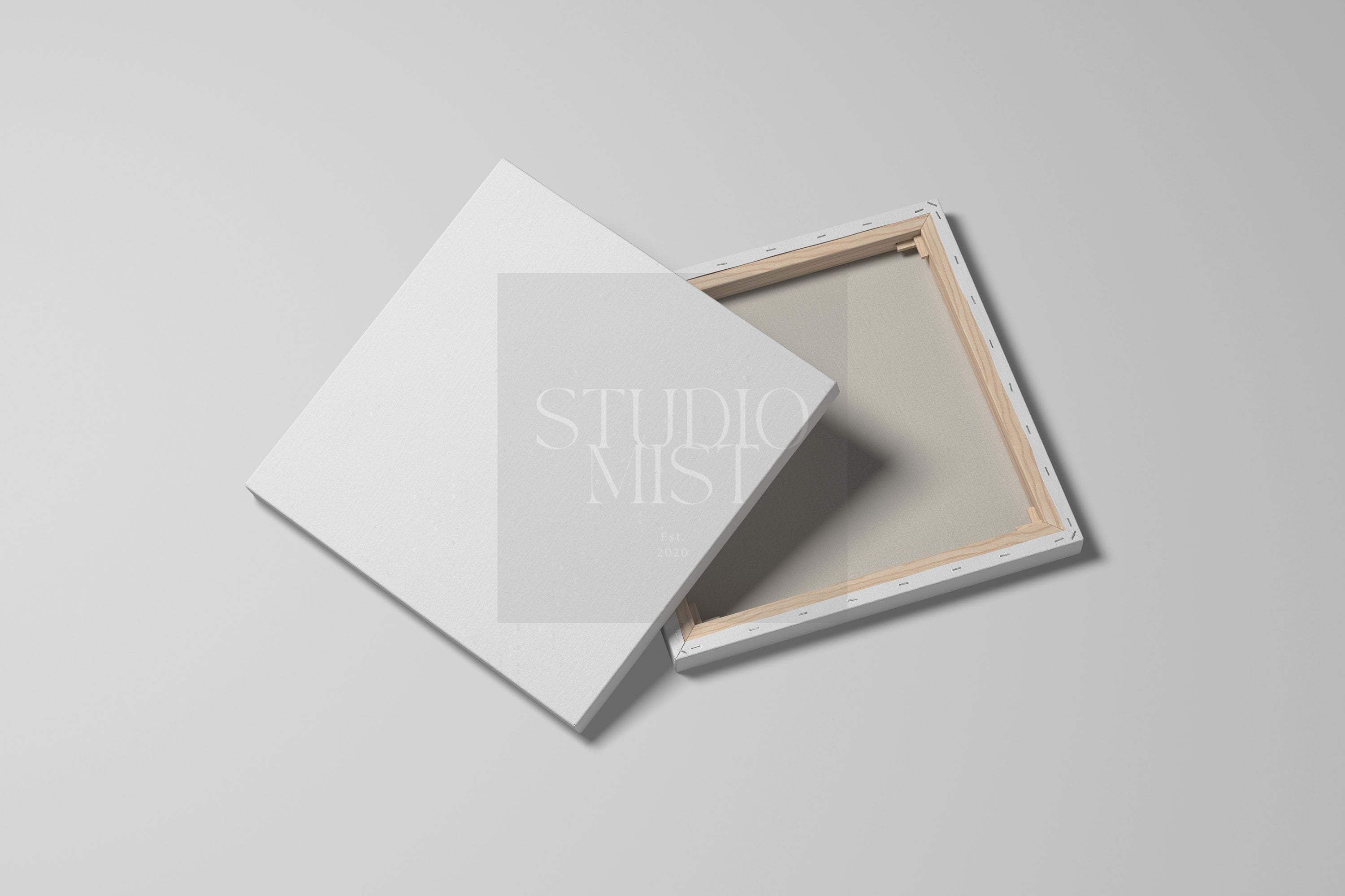 1x1 Square White Canvas Mockup Bundle 8in1 Free 24texture Pack Modern ...