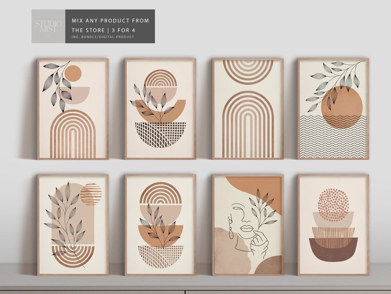 Set of 8 Giorgio Morandi Earth Tone Abstract Exhibition Print | Matisse ...