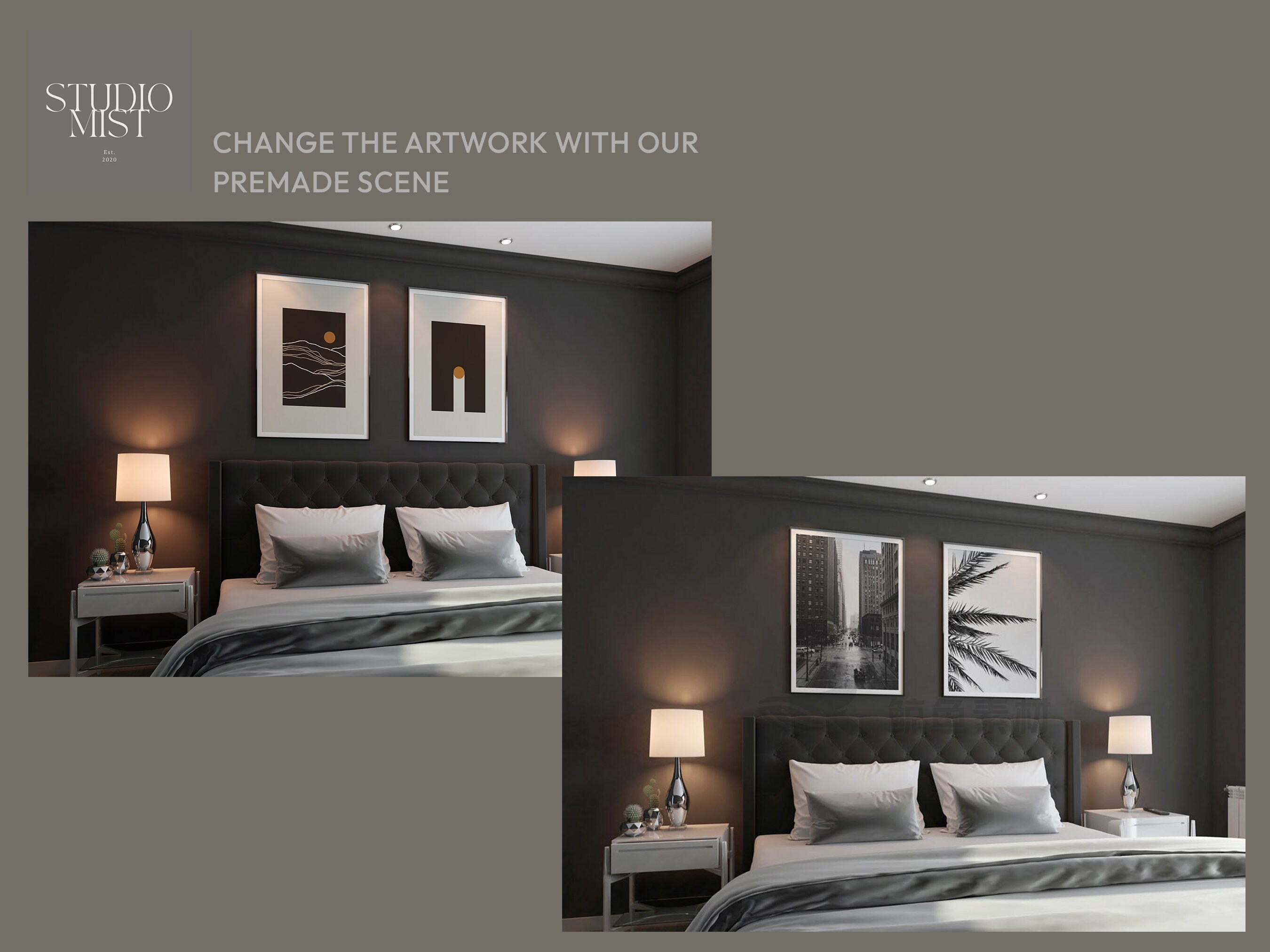 6 Frame Poster Mockup Bundle Modern Contemporary Minimalist - Etsy