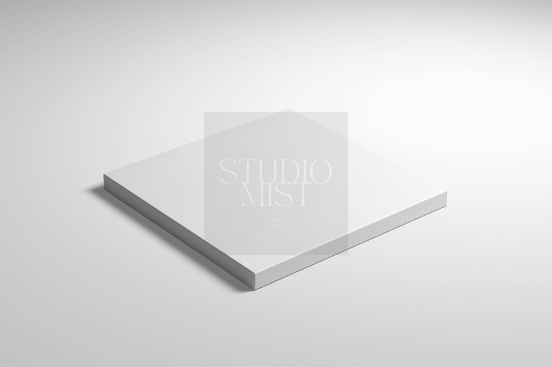 1x1 Square White Canvas Mockup Bundle 8in1 Free 24texture Pack Modern ...