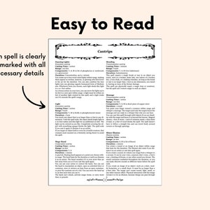 Bard Spell List for Dungeons and Dragons 5e - Etsy