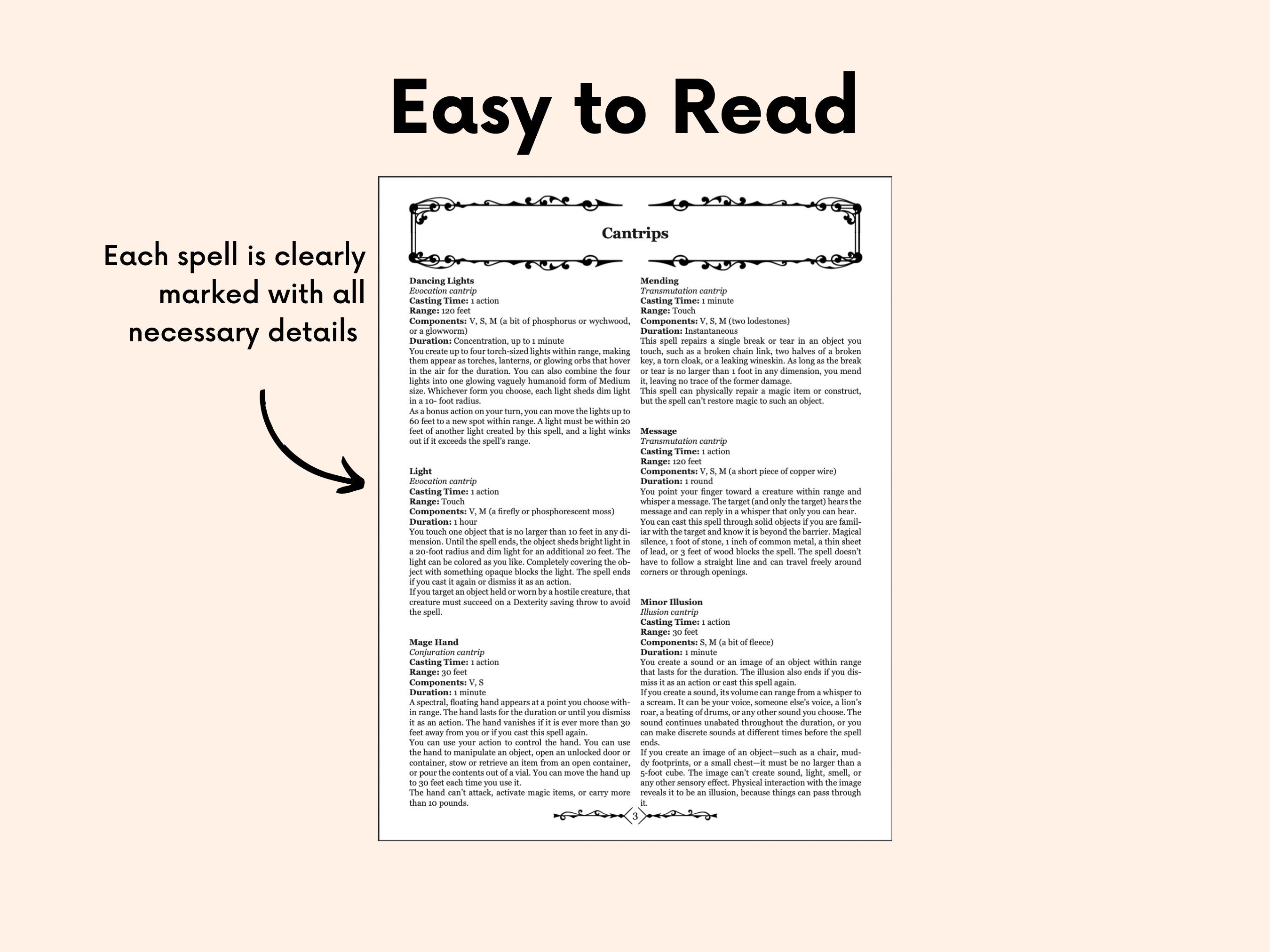 Bard Spell List for Dungeons and Dragons 5e - Etsy