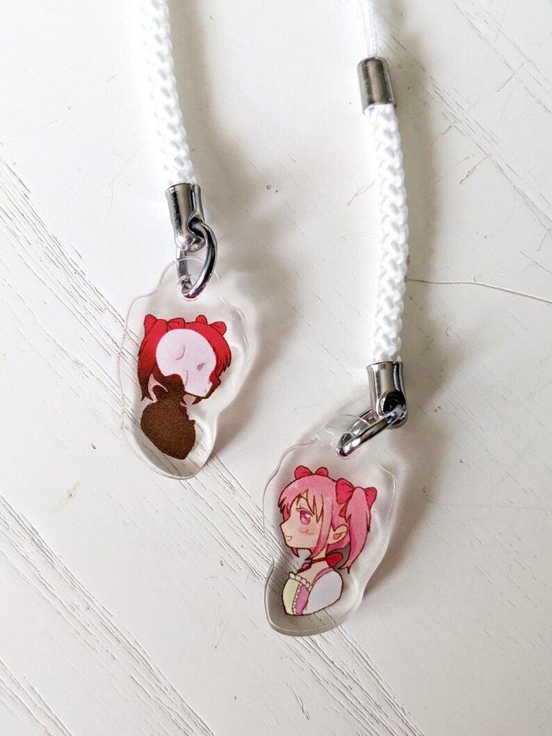 Madoka & Homura Phone Charms - Etsy