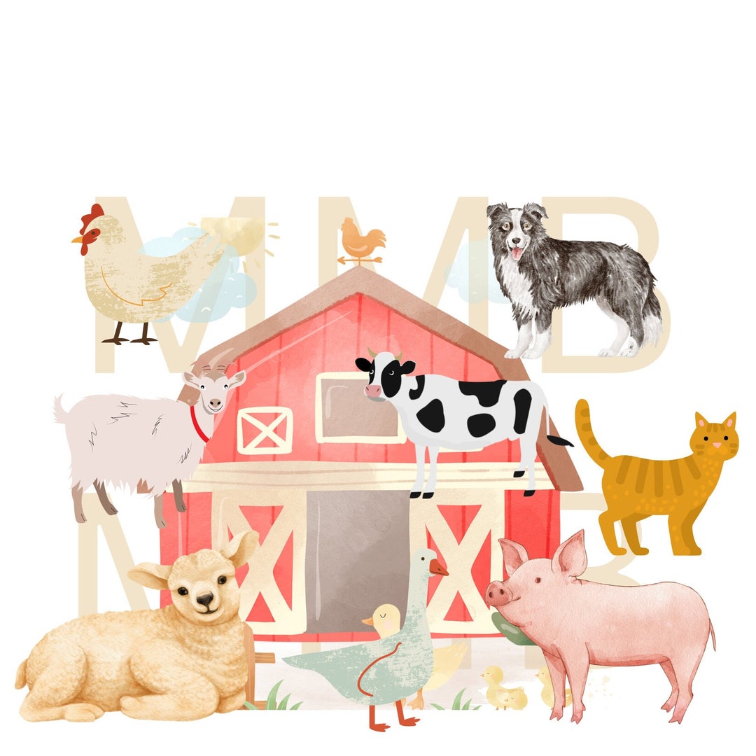 Farm Animal PNG File - Etsy