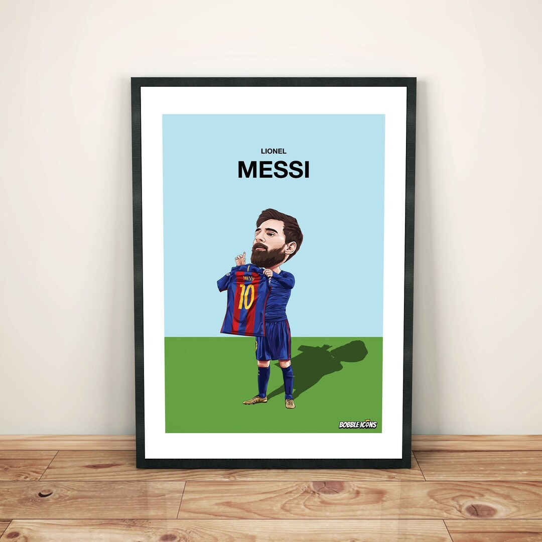 Lionel Messi Poster Messi Print FC Barcelona Poster Messi Wall Art ...