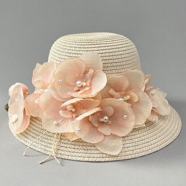Floral Straw Hat - Etsy