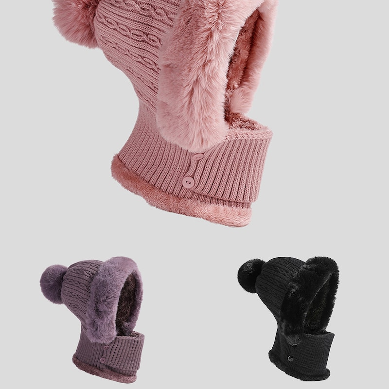 Winter Hats With Face Cover - Etsy