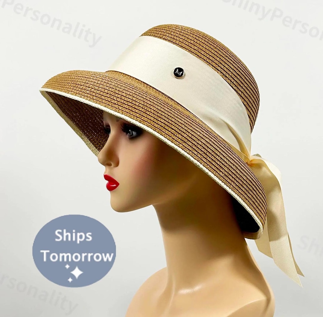 Hepburn Wind Ladies Sun Hat / Seaside Vacation Girls Sun Hat ...