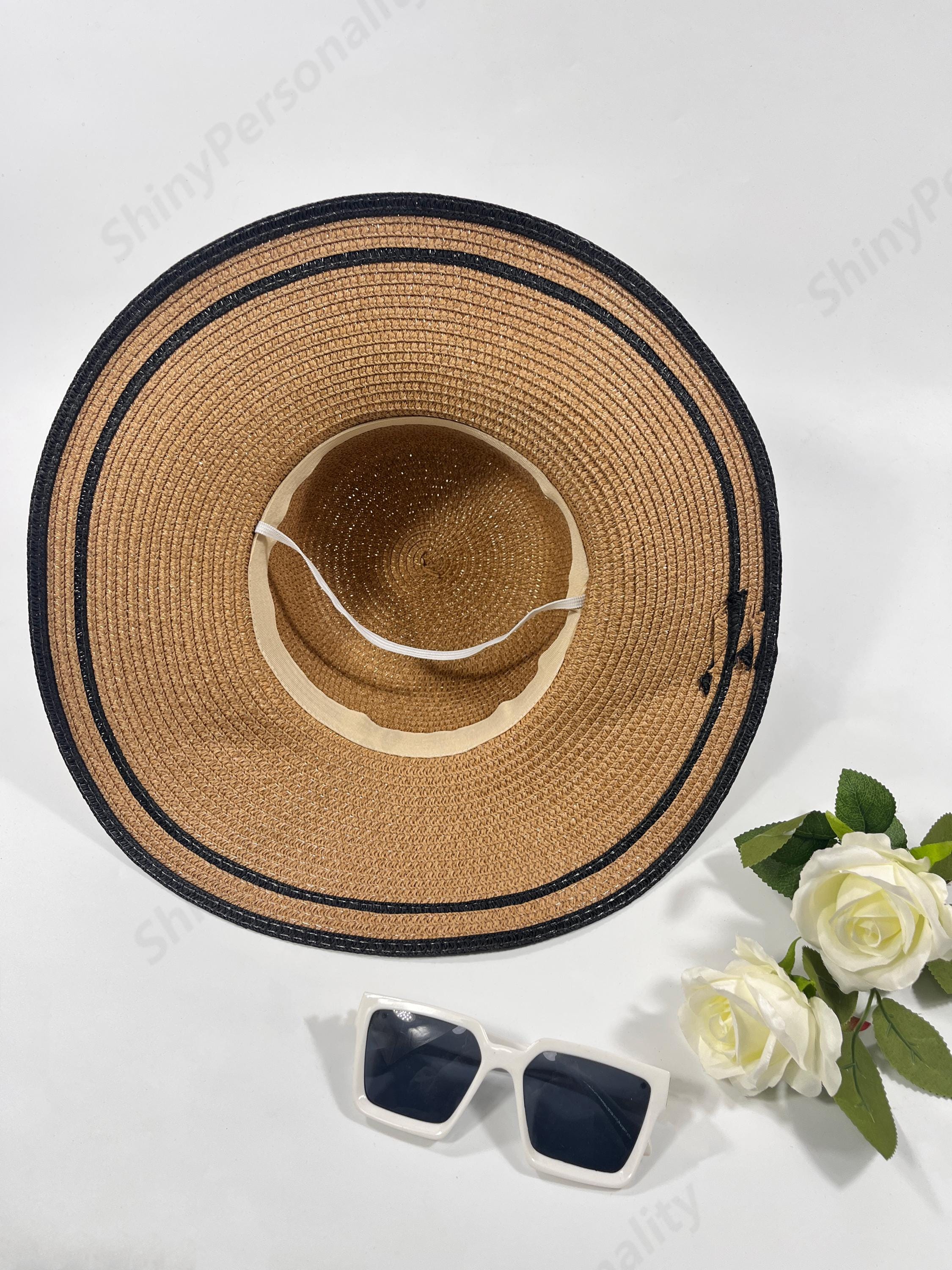 Summer Wide Brim Straw Hat / Straw Hat / Visor Hats for Women/ Straw ...