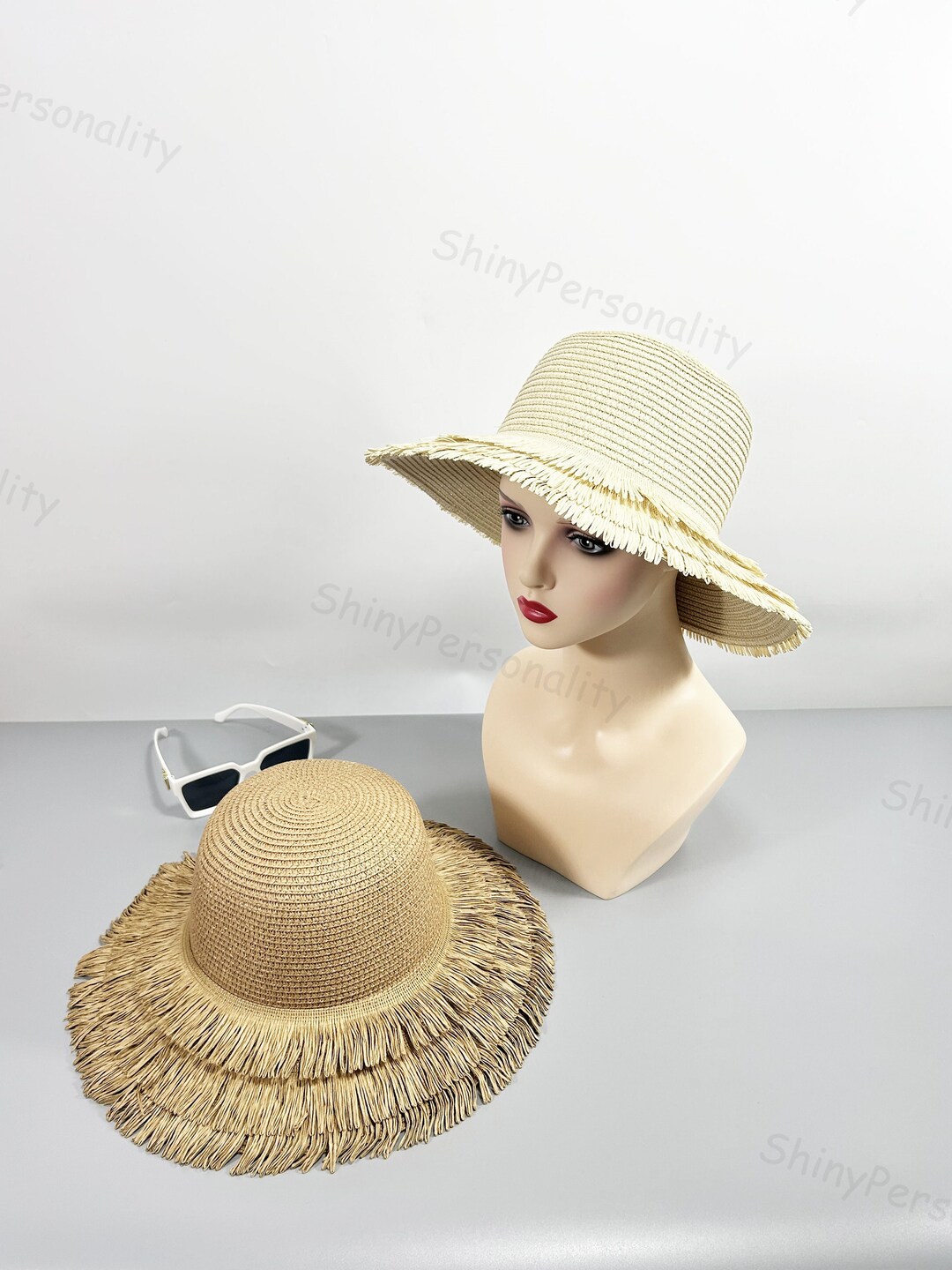Tassel Hat/summer Ladies Hat/large Brim Hat/beach Hat/party Hat/unique ...