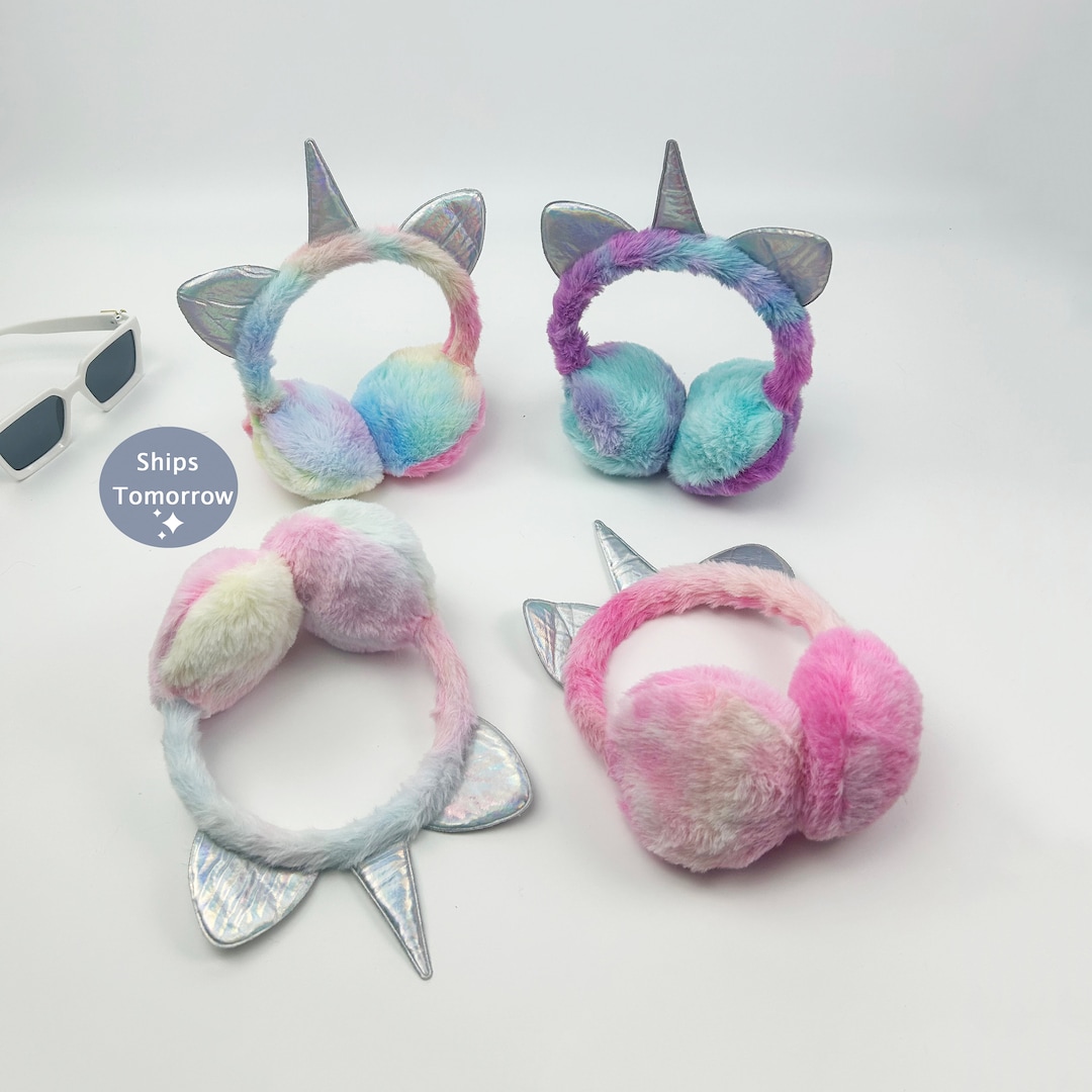 Children's Adult Unicorn Earmuffs / Mother and Child / Couple / Winter ...
