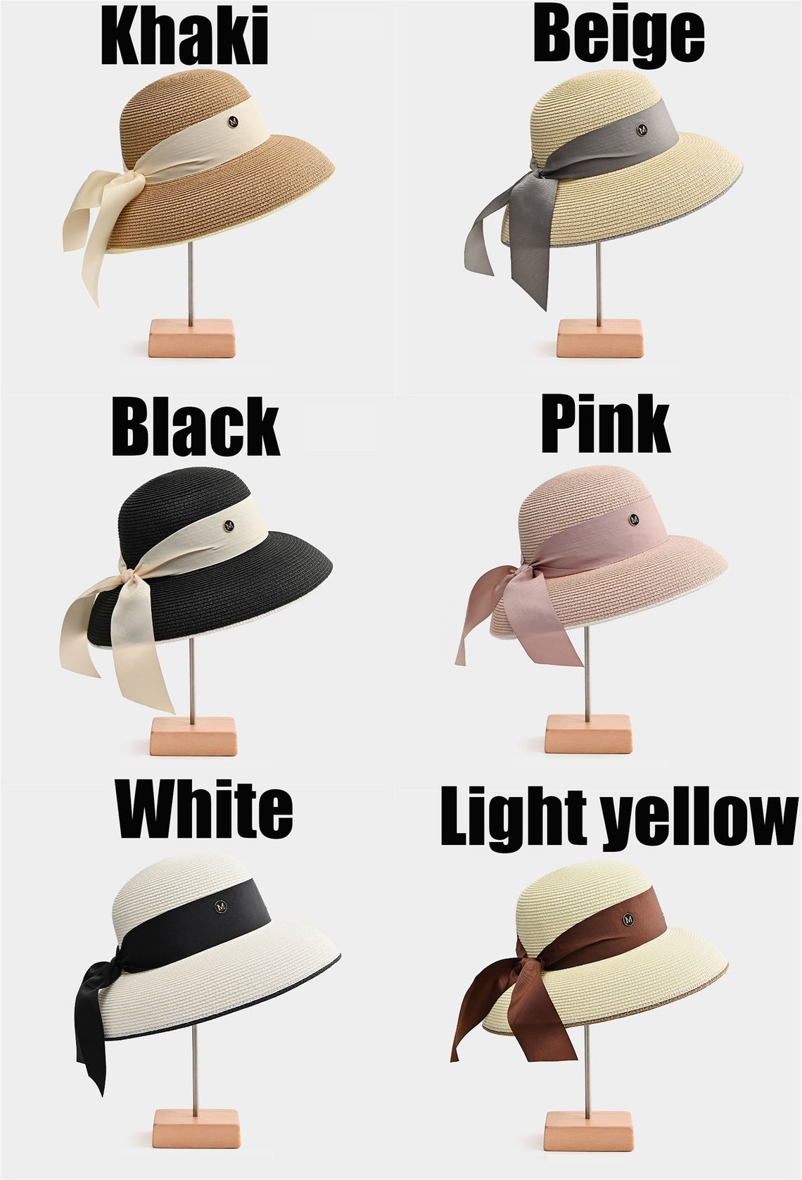 Hepburn Wind Ladies Sun Hat / Seaside Vacation Girls Sun Hat ...