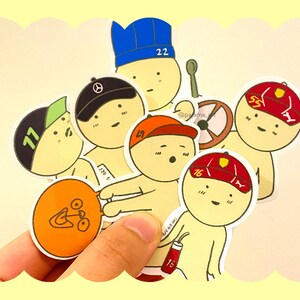 Smiski F1 Drivers | F1 Merch, F1 Stickers, F1 2024, Smiski Stickers - Etsy