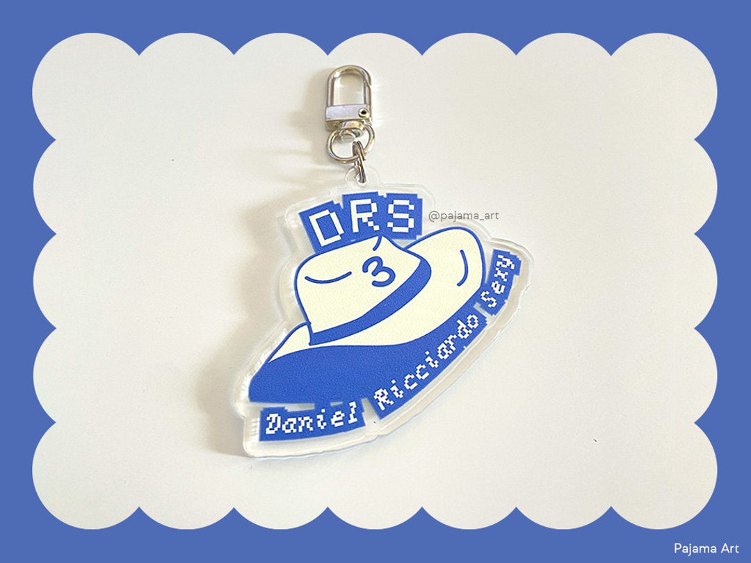 Daniel Ricciardo D.R.S. Acrylic Charm by Pajama Art F1 Merch, DR3 ...