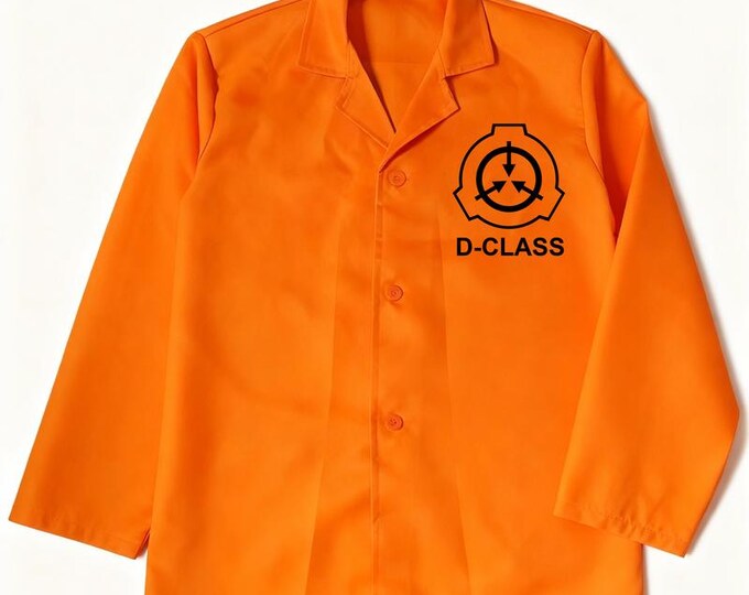 SCP D-class Uniform - Orange Jumpsuit Set (shirt + Pants) for Cosplay ...