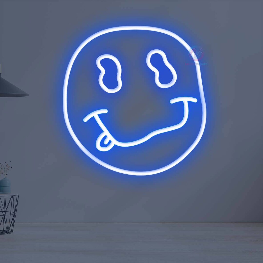 Smiley Face Neon Sign Wall Decoration for Living Room - Etsy