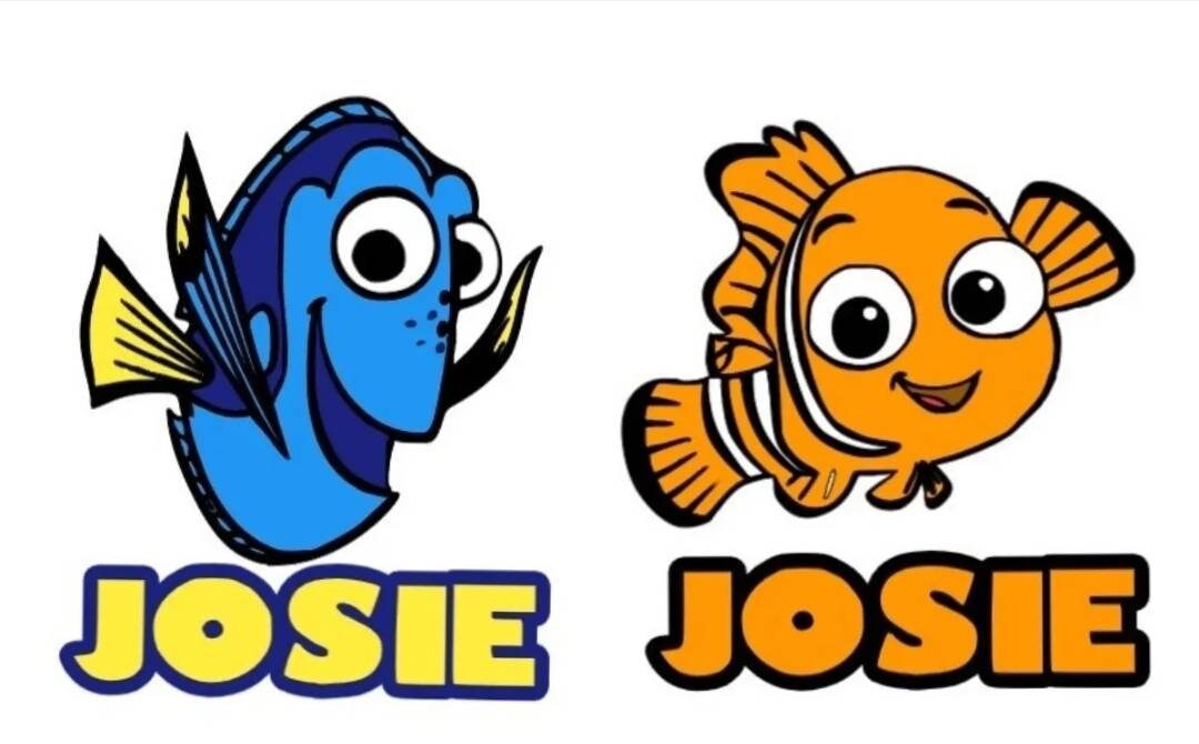 Finding Nemo Dory Personalised Decal Name Sticker Self Adhesive Label ...