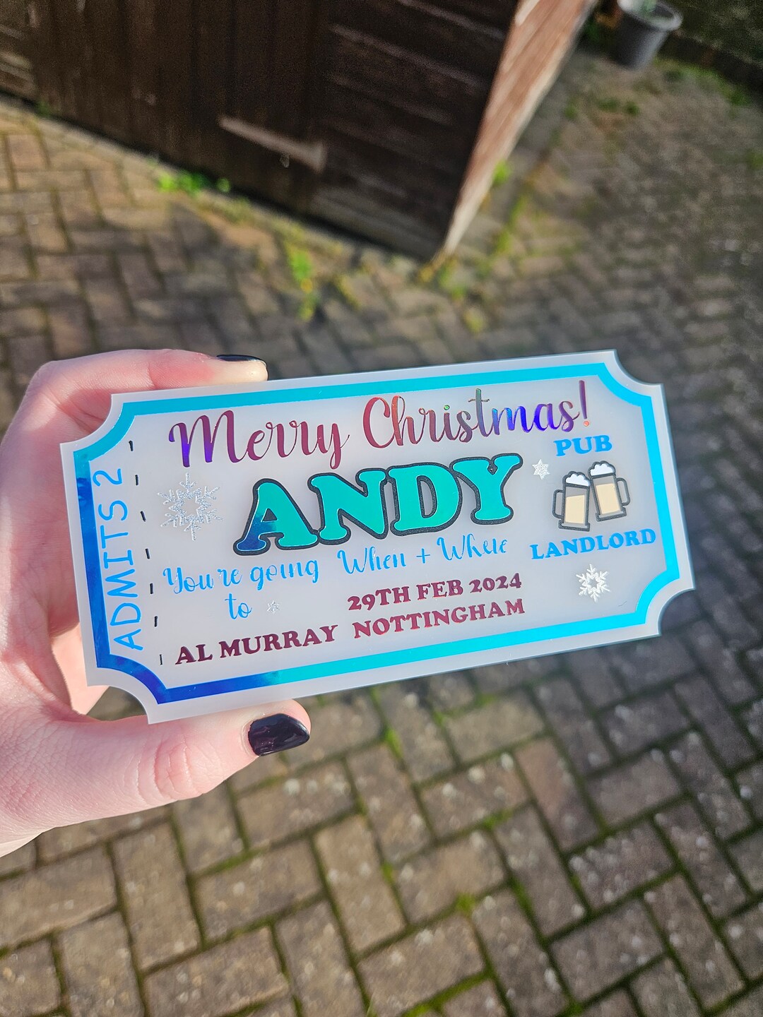 Personalised Event Party Acrylic Invitation Ticket Birthday - Etsy