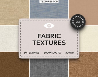 Seamless Linen Digital Textures, Background Pattern Collection, Instant ...